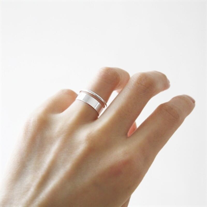 POOM | [실버925] 심플한 레이어드 실버링(1.5mm)