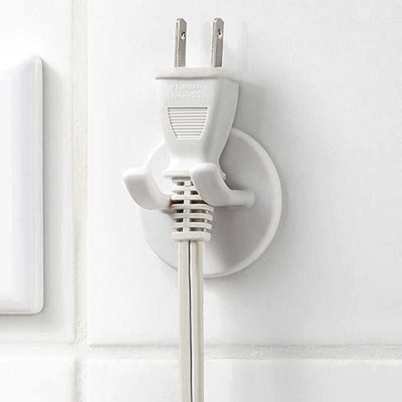 POOM | 접착식 콘센트 전기선 코드걸이 2p
