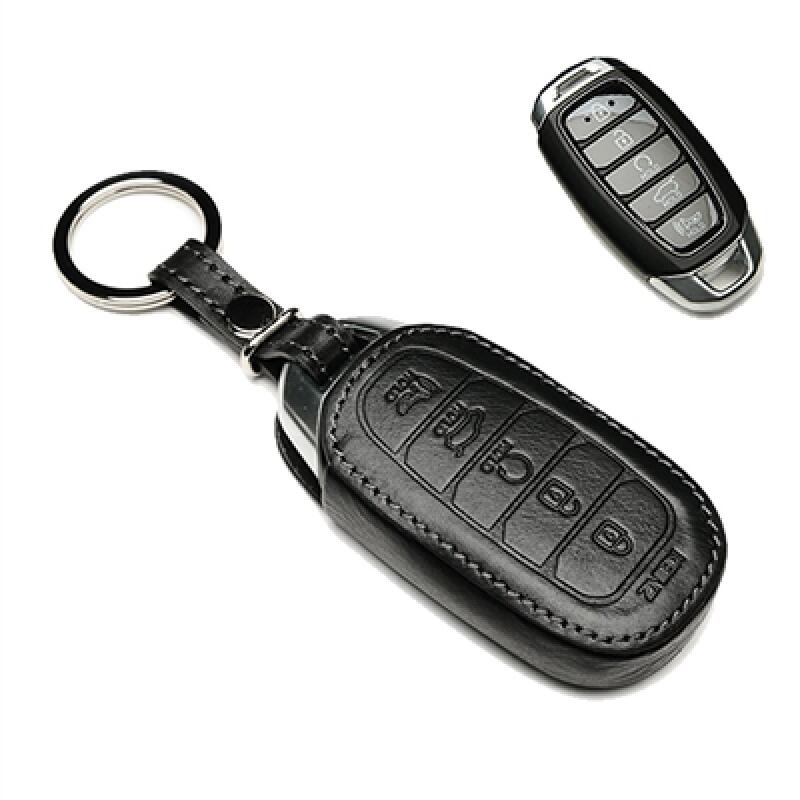 POOM | 소가죽 키홀더 현대 팰리세이드 스마트키 케이스 H24. Pet