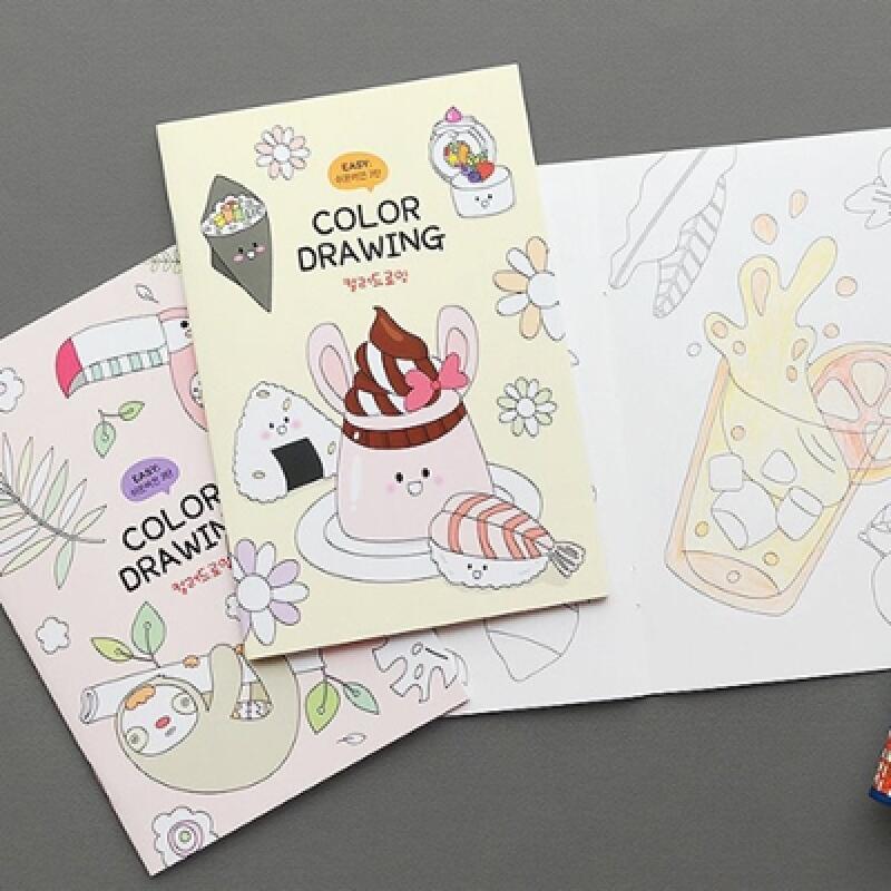 POOM | 핑크풋 1000 컬러 드로잉 쉬운버전 3탄(랜덤)