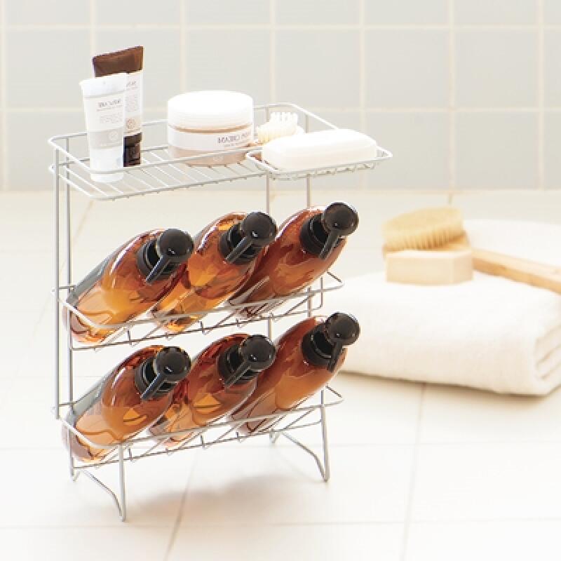 POOM | 더블코팅 와이어 3단 욕실선반 [BB-442]
