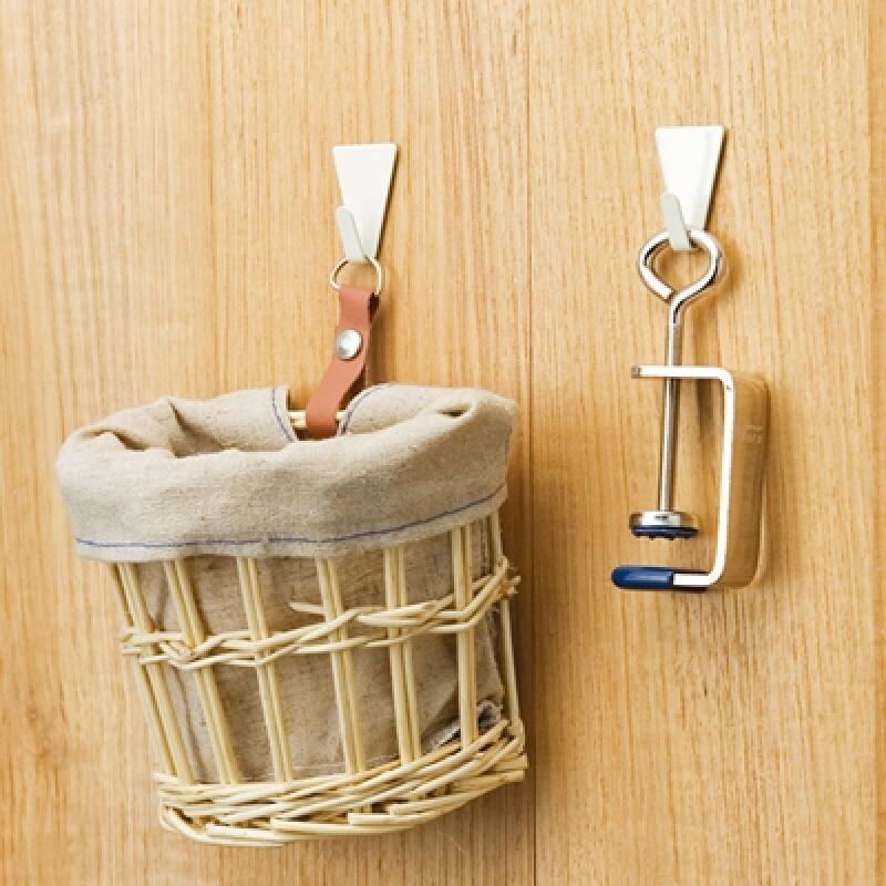 POOM | 접착 미니 삼각 벽걸이 후크 500g 10P [H-427]