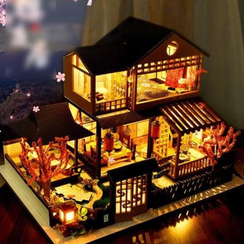 POOM | DIY 미니어처 풀하우스 - 벚꽃 2층 하우스