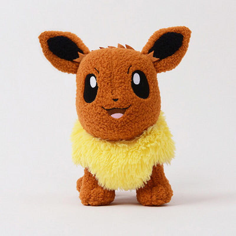 POOM | 이브이 캐릭터 봉제 인형 25cm 뽀글이 인형 포켓몬