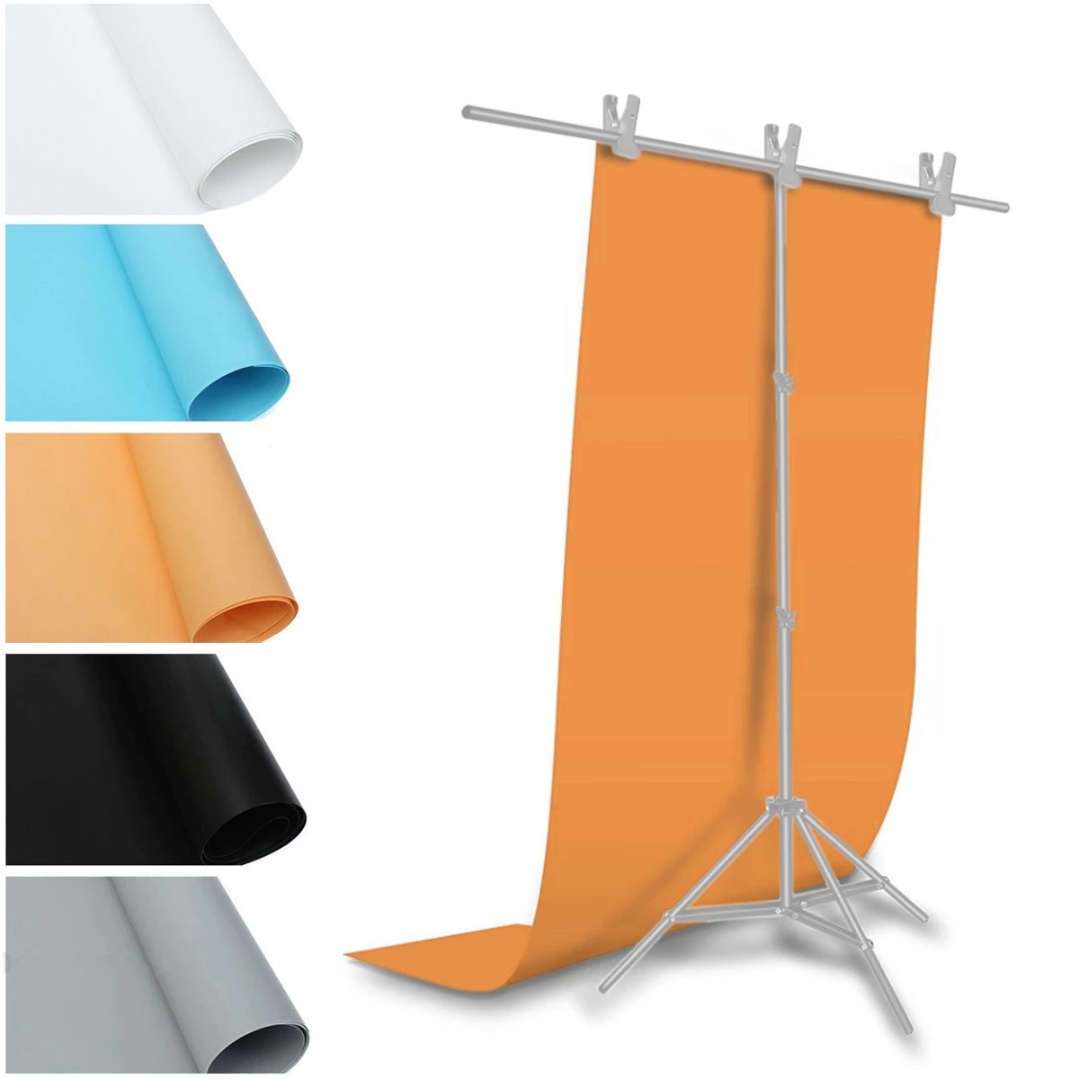 POOM | VDR-H102 사진영상 촬영용 PVC 스크린 배경지 100X100cm