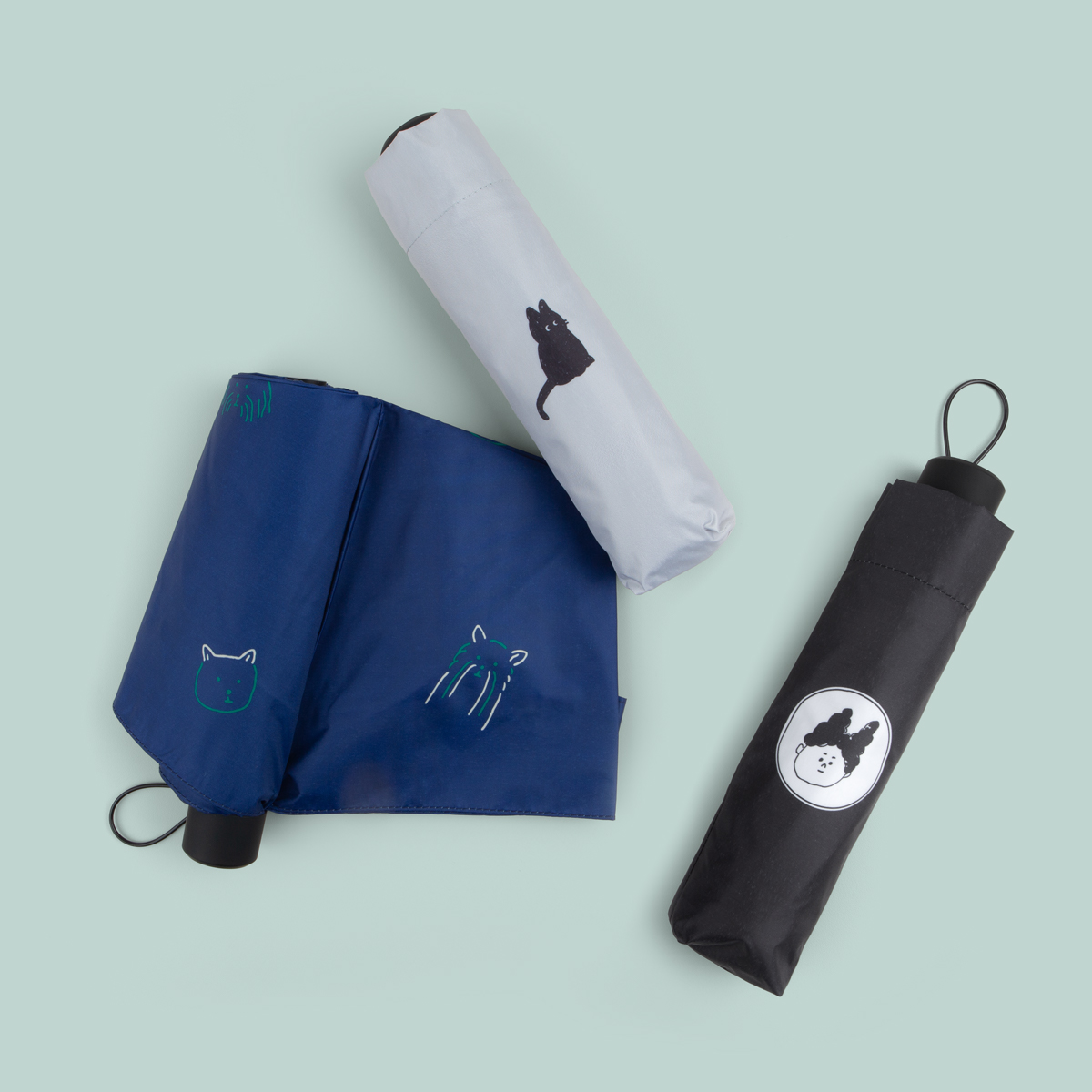 POOM | UV 3단 양우산-배뇽뇽 3종