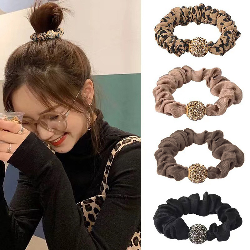 POOM | 여성 데일리 큐빅볼 머리끈 헤어끈 4P세트