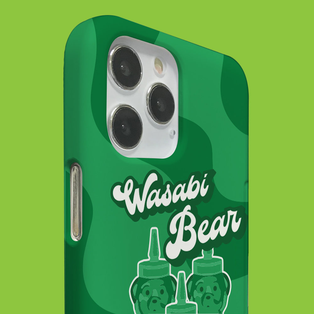 POOM | 슬림카드 케이스 - 와사비 베어(Wasabi Bear)