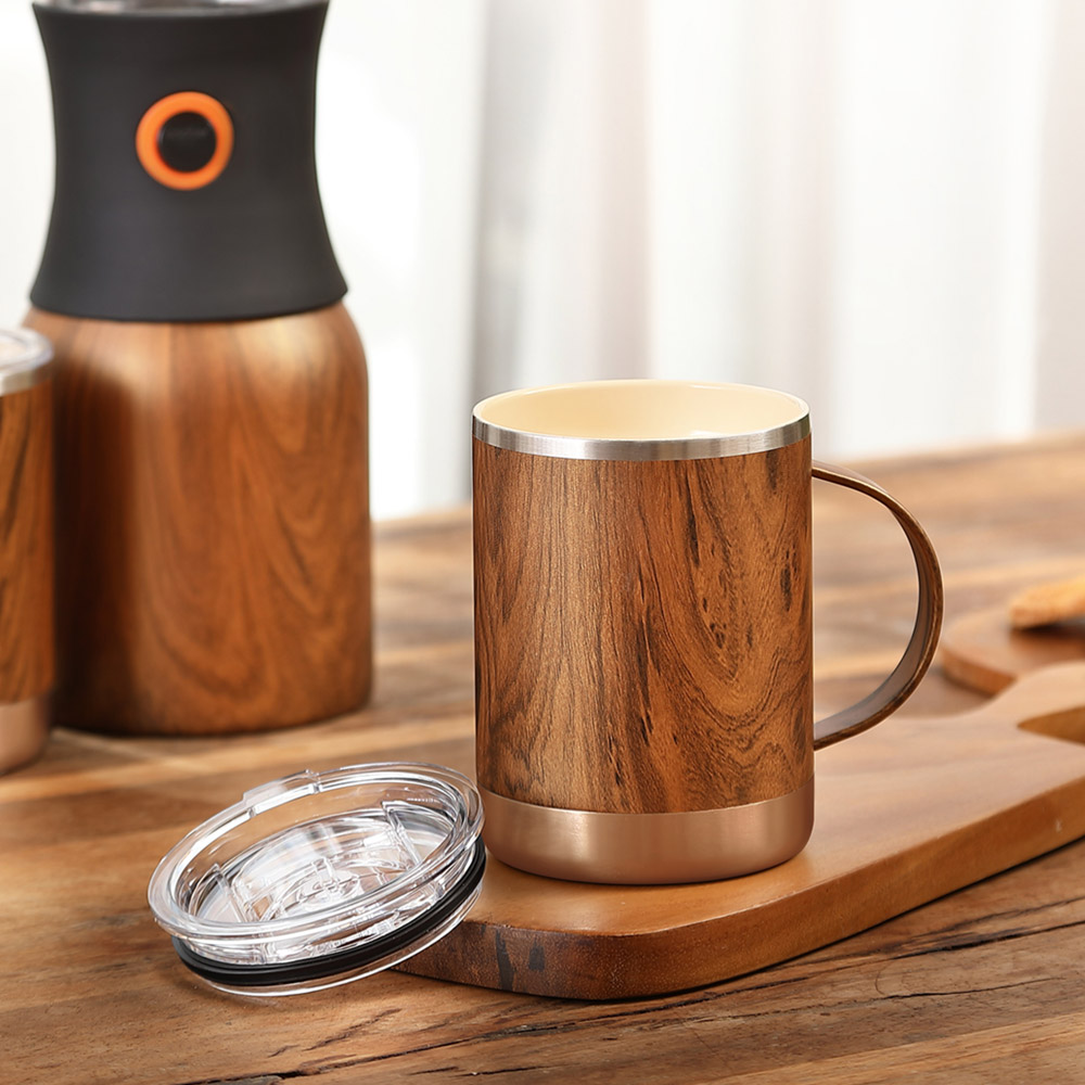 POOM | 아소부 스테인레스 얼티밋 머그 360ML 우드