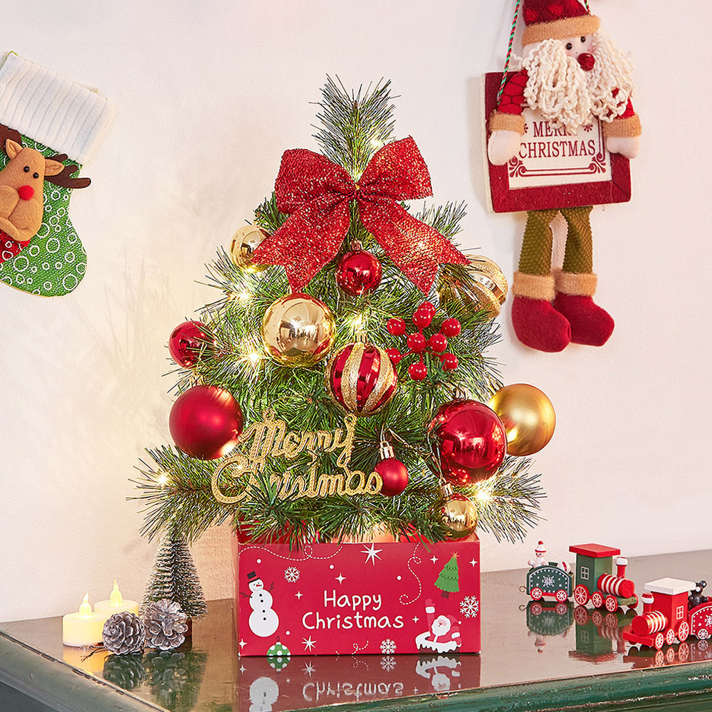 POOM | 40cm 크리스마스 NEW 미니 트리 풀세트(전구포함)모음