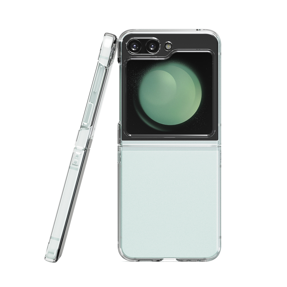 POOM | ESR 갤럭시 Z플립5 클래식 케이스 투명 PC 슬림