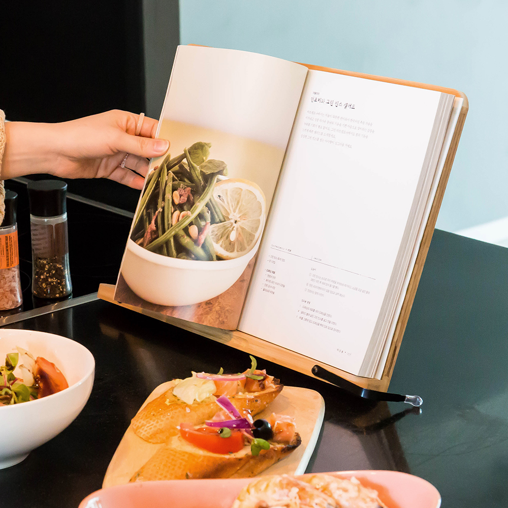 POOM | 레토 대나무 원목 대형 와이드 독서대 LRB-B01