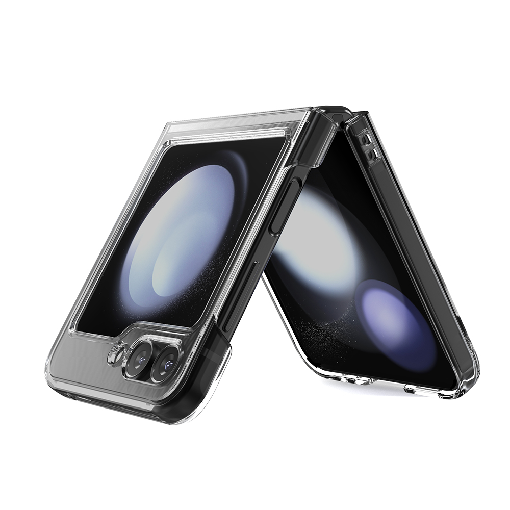 POOM | ESR 갤럭시 Z플립5 클래식 케이스 투명 PC 슬림