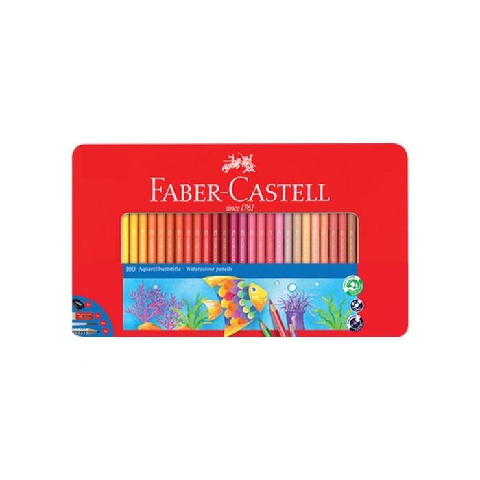 POOM | 파버카스텔 수채색연필 틴케이스 100색