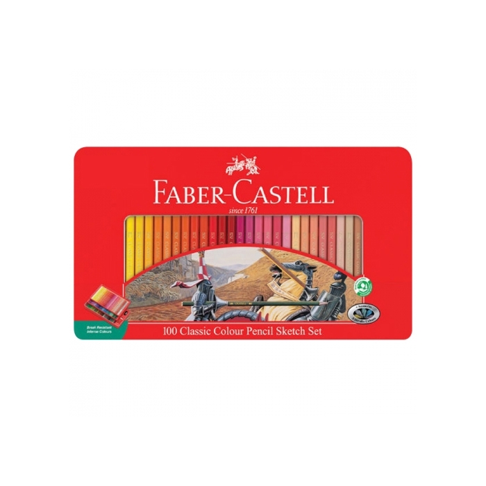 POOM | 파버카스텔 일반색연필 틴케이스 100색