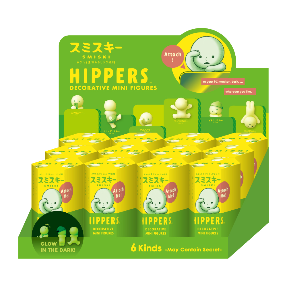 POOM | 스미스키 글로우 미니 피규어 히퍼 BOX 12개입 (26030684)