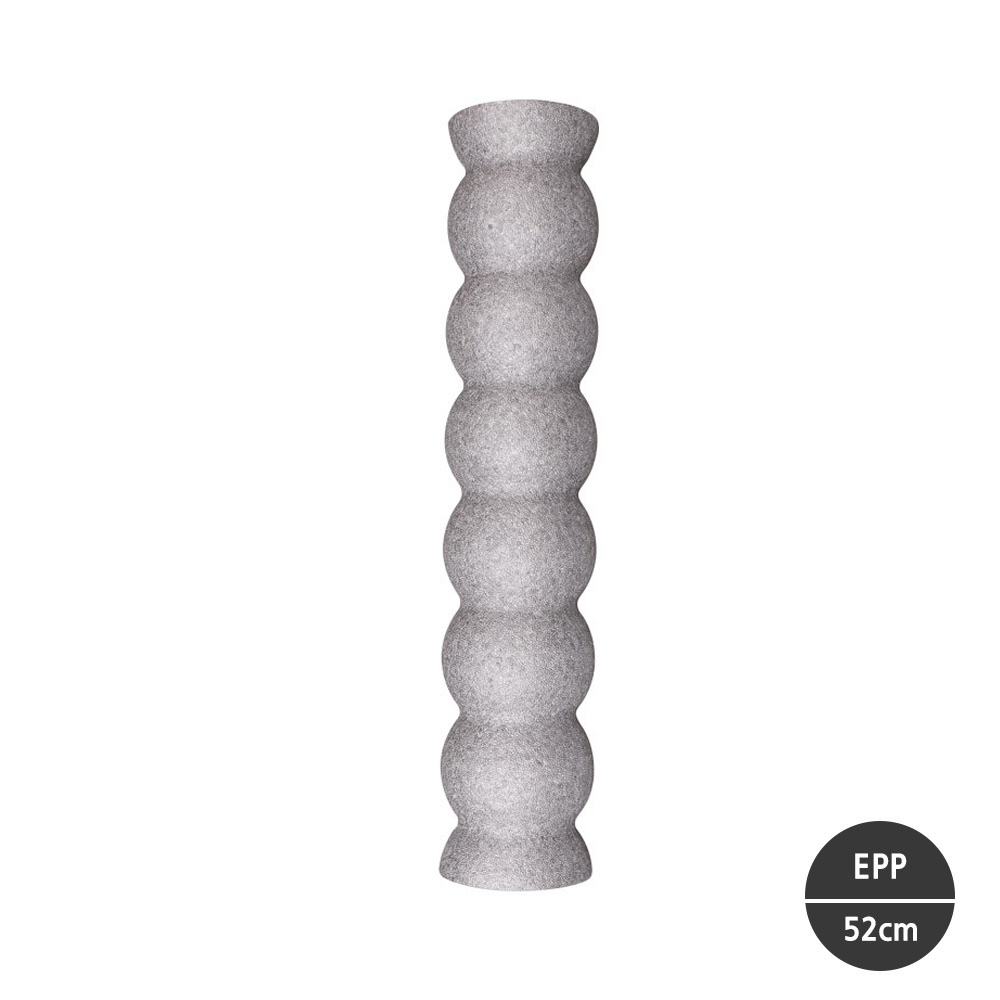 POOM | UP&SHAPE 업앤쉐이프 웨이브 폼롤러 EPP 52cm 그레이