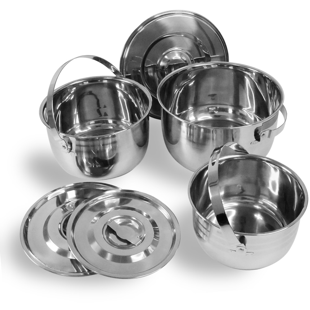 POOM | BUCK703 3중바닥 스텐레스 코펠 7-8인용 6P