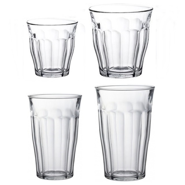 POOM | 듀라렉스 피카디 유리컵(130ml.-500ml)(6p)