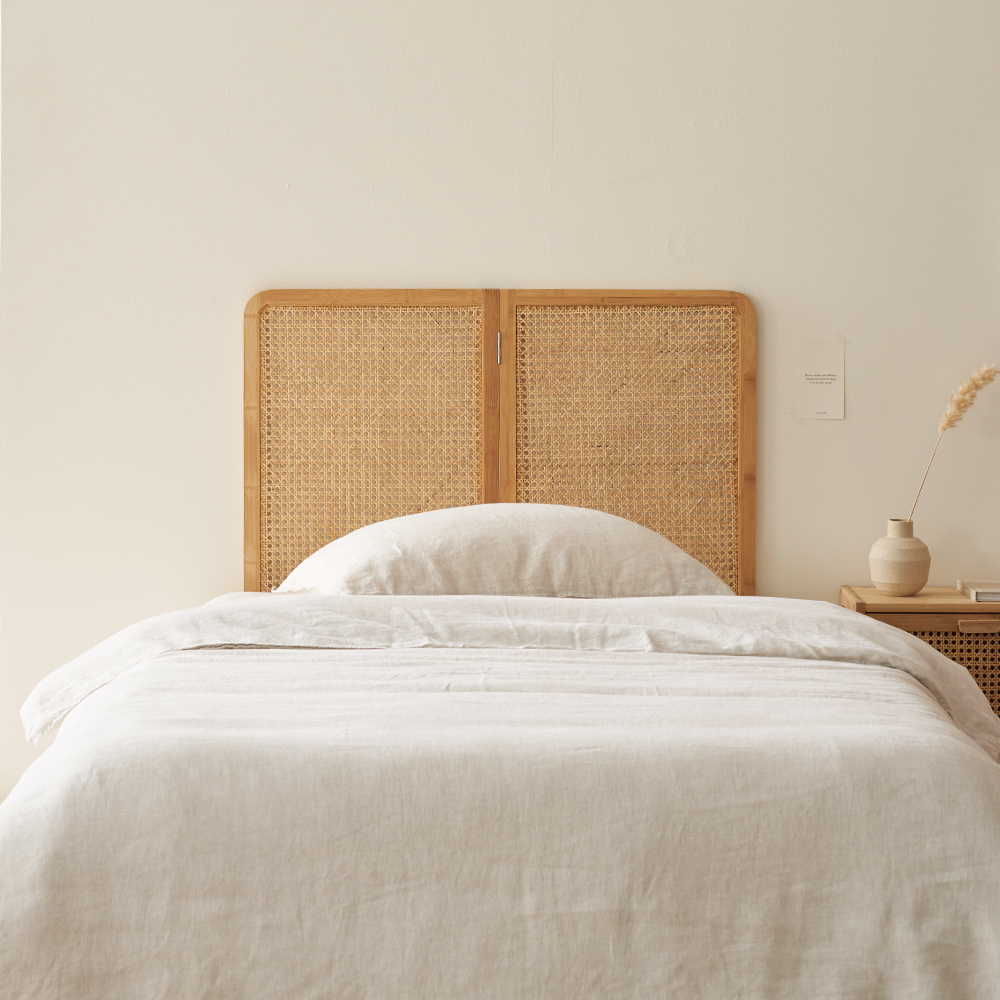 POOM | L.O.T 라탄 미니 가림막 낮은 우드 파티션