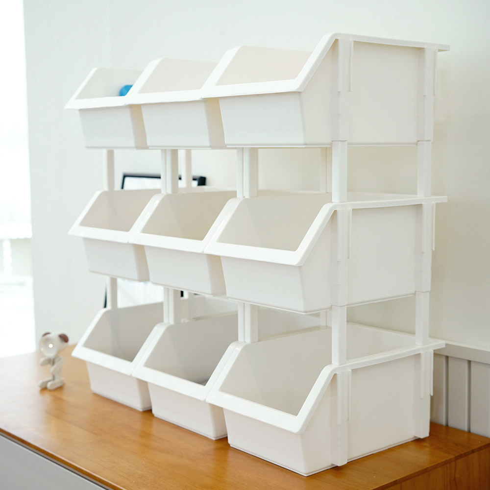 POOM | 이유 적층형 다용도 정리함 4P 미니 수납 바스켓