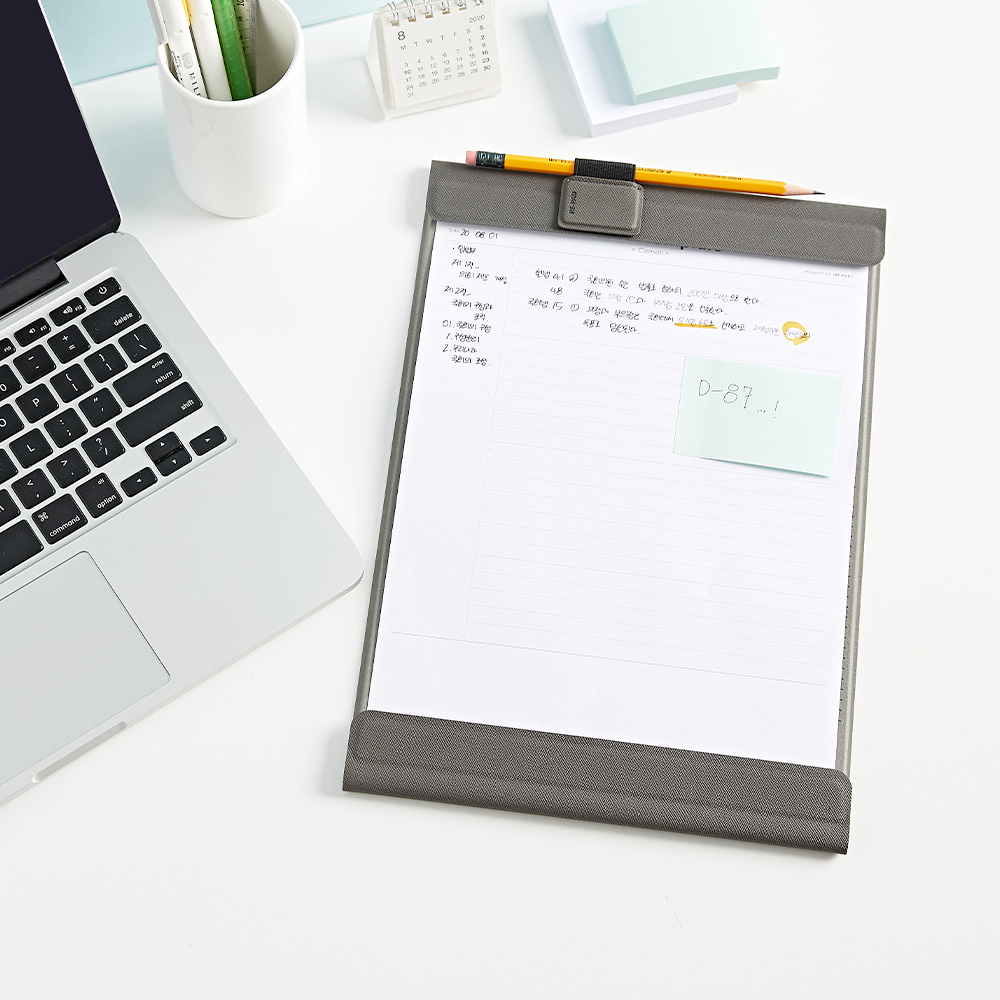 POOM | 리패드 A4 자석 클립보드 메모 문서 파일 서류 받침
