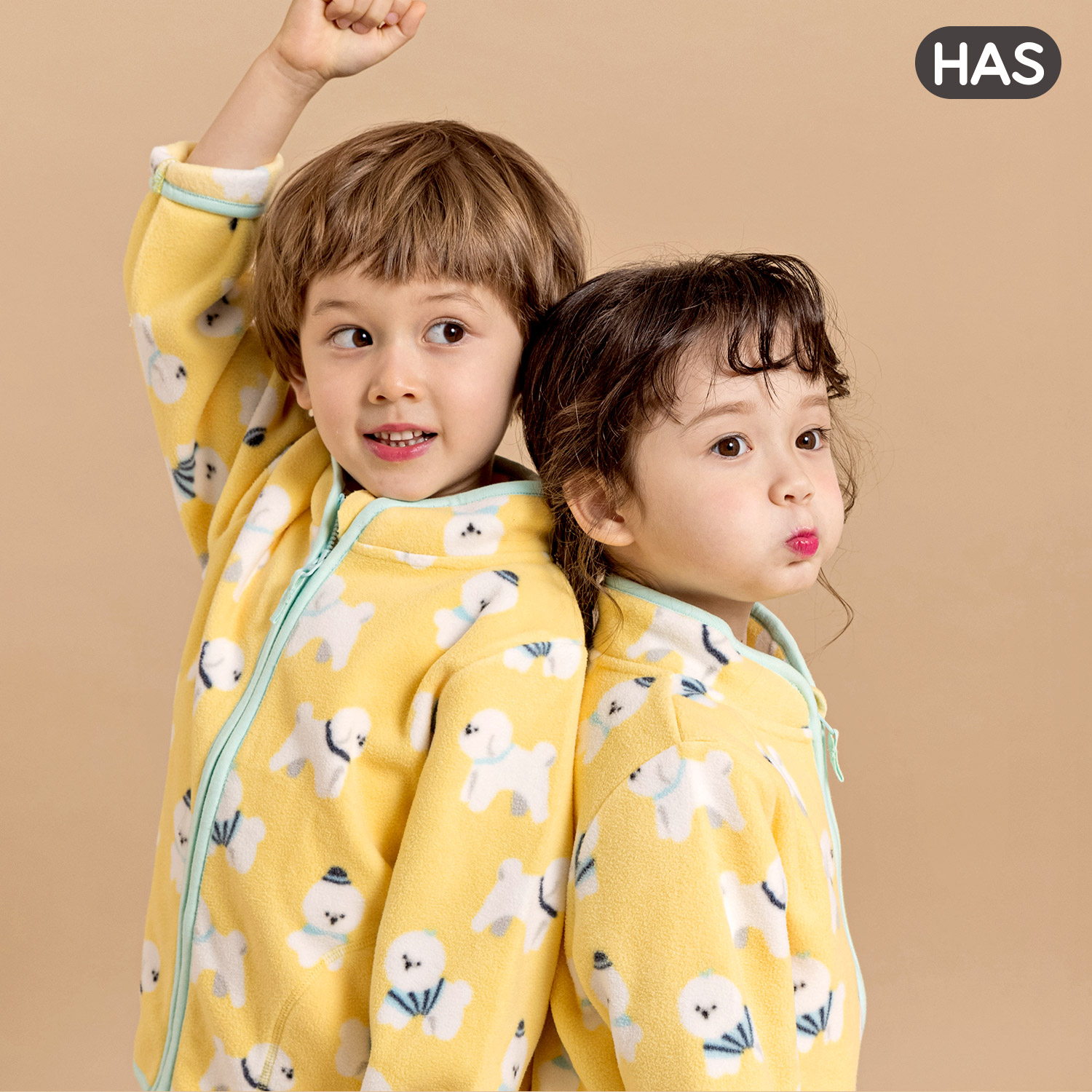 POOM | [HAS] 아동 플리스 자켓 (비숑프리제)