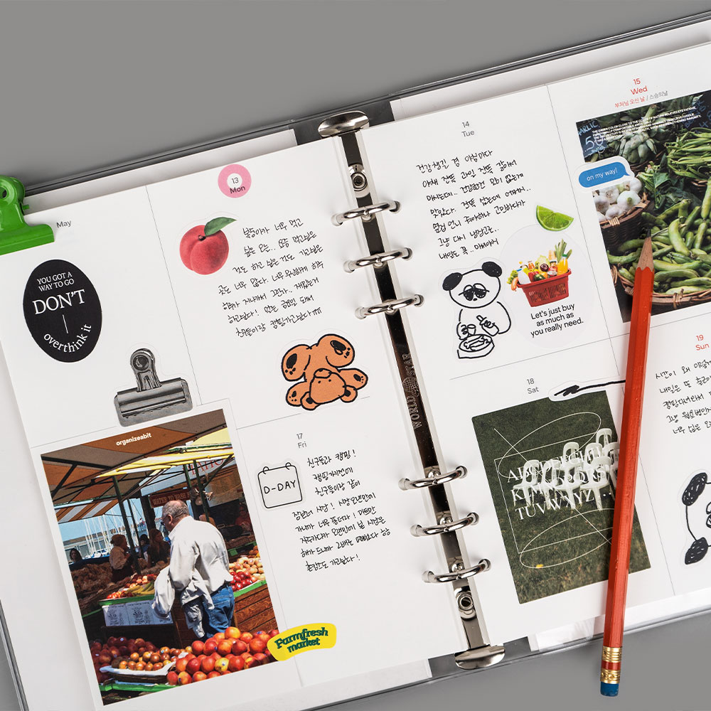 POOM | 루카랩 A5 2024 6공 날짜형 리필속지