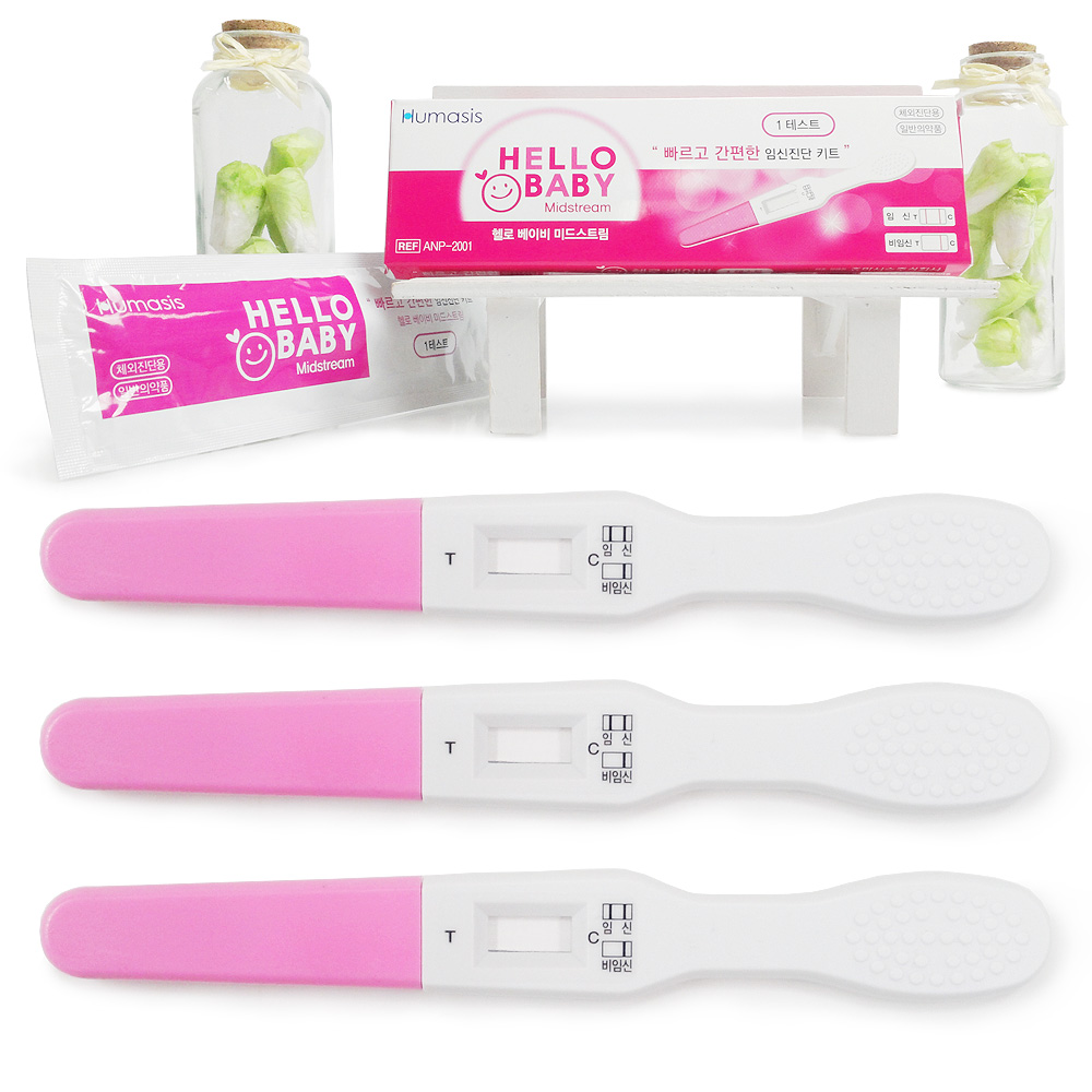 POOM | 헬로베이비 임신테스트기 3P 비밀포장배송 임테기