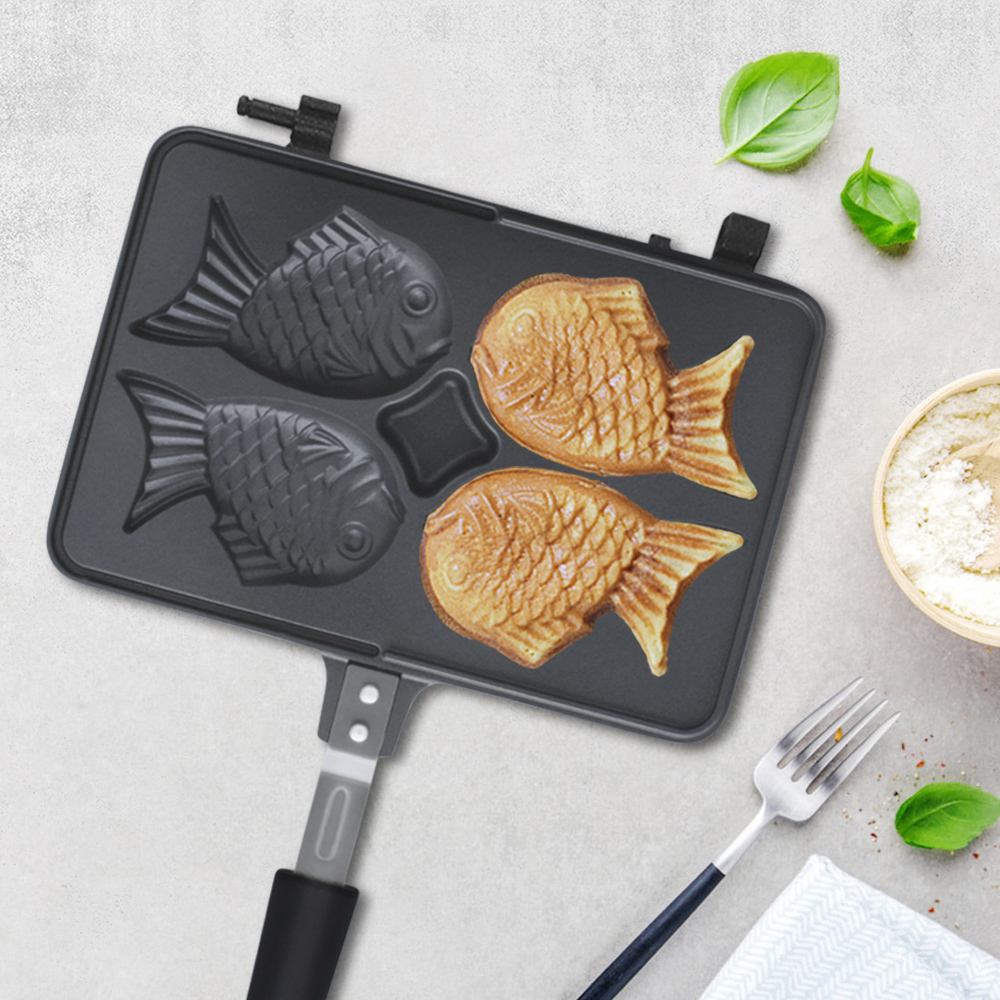 POOM | 간식만들기 후라이팬 IH 인덕션 붕어빵팬 4구