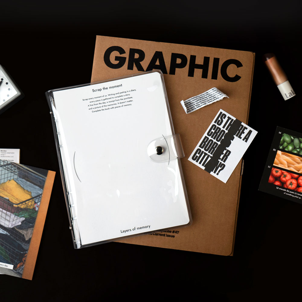 POOM | 루카랩 스크랩 더 모먼트 A5 6공 만년 다이어리 팩