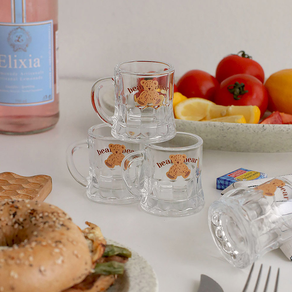 POOM | 베어베어 소주잔 4P 세트