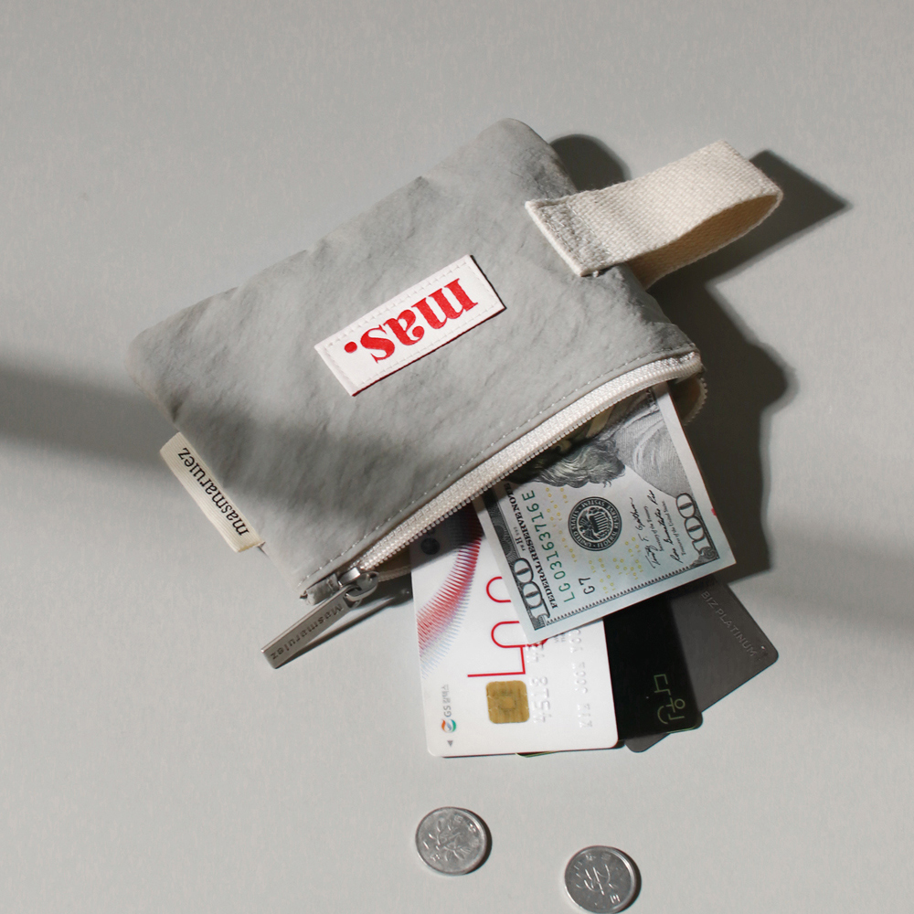 POOM | Mini strap pouch _ Solid 그레이