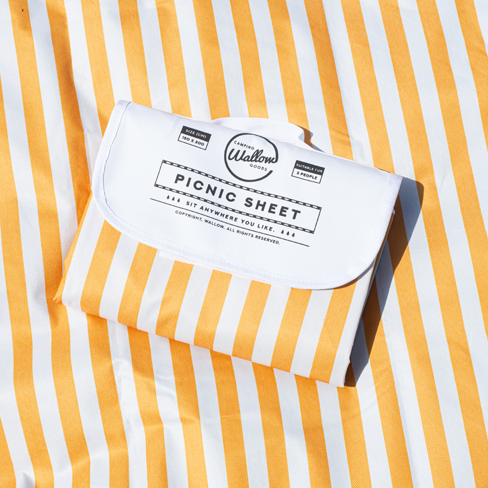 POOM | 벤딕트 휴대용 피크닉 매트 PVC 방수 패브릭 돗자리