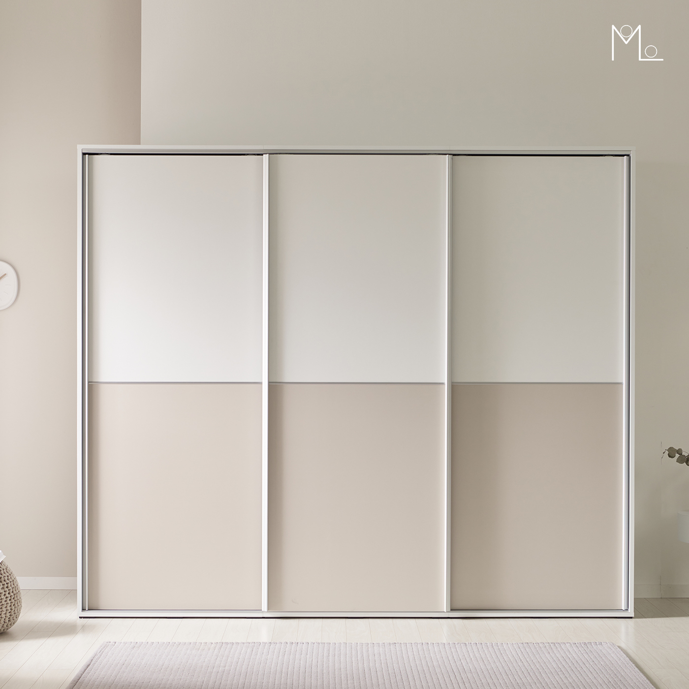 POOM | 마엘 2400 비스포크 댐퍼 슬라이딩 옷장 미닫이 장롱