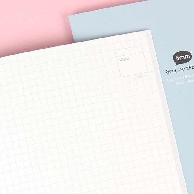 POOM | [쓰임&끌림] 이리눕개 5mm 그리드중철노트