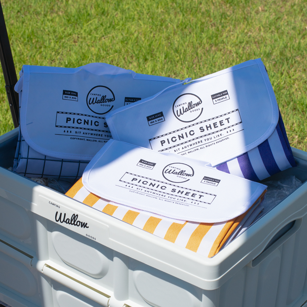 POOM | 벤딕트 휴대용 피크닉 매트 PVC 방수 패브릭 돗자리