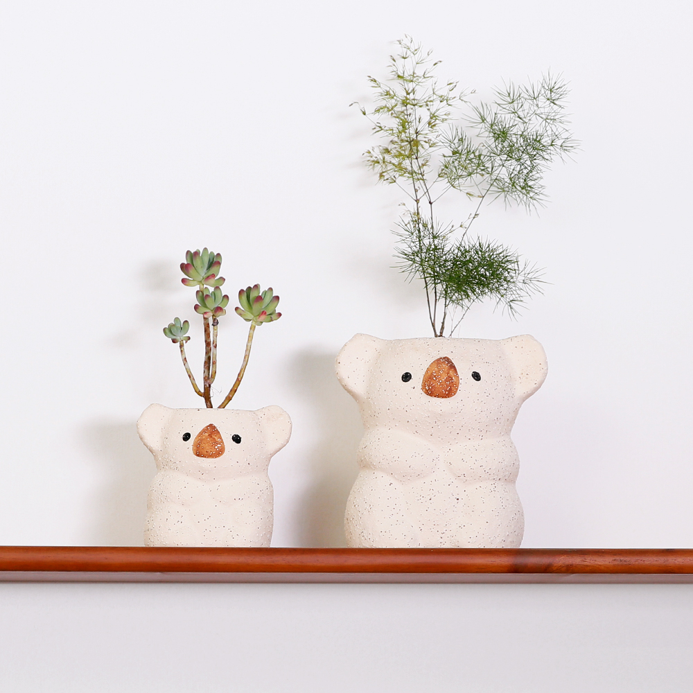 POOM | 동물화분 코알라화분대형 인테리어화분E02