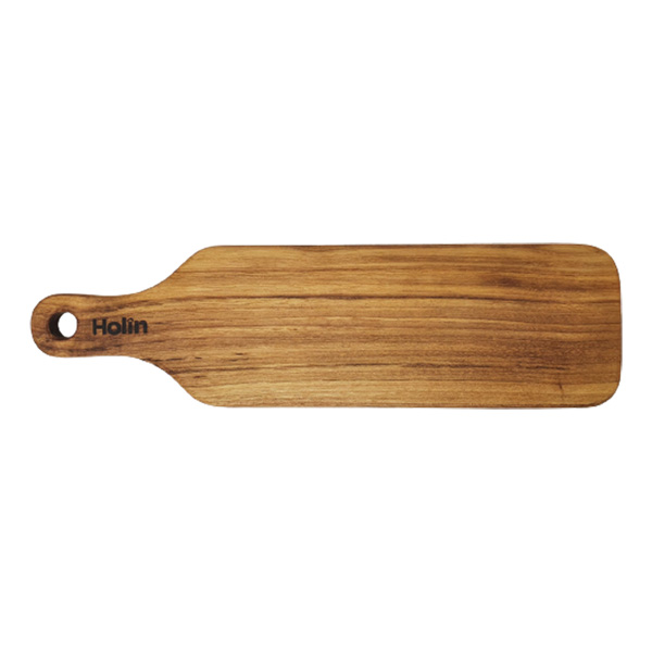 POOM | Holin 티크 통원목 도마 핸들 롱스퀘어