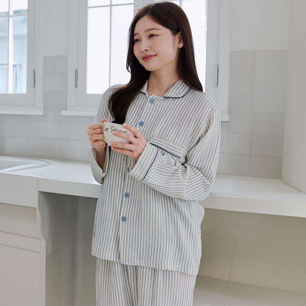 POOM | 여성홈웨어 체크잠옷 여자생일선물 편한옷 실내복