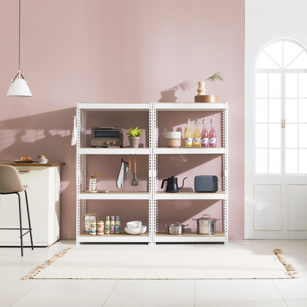 POOM | 스피드랙 무볼트 조립식 선반 3단 700 x 500 x 600