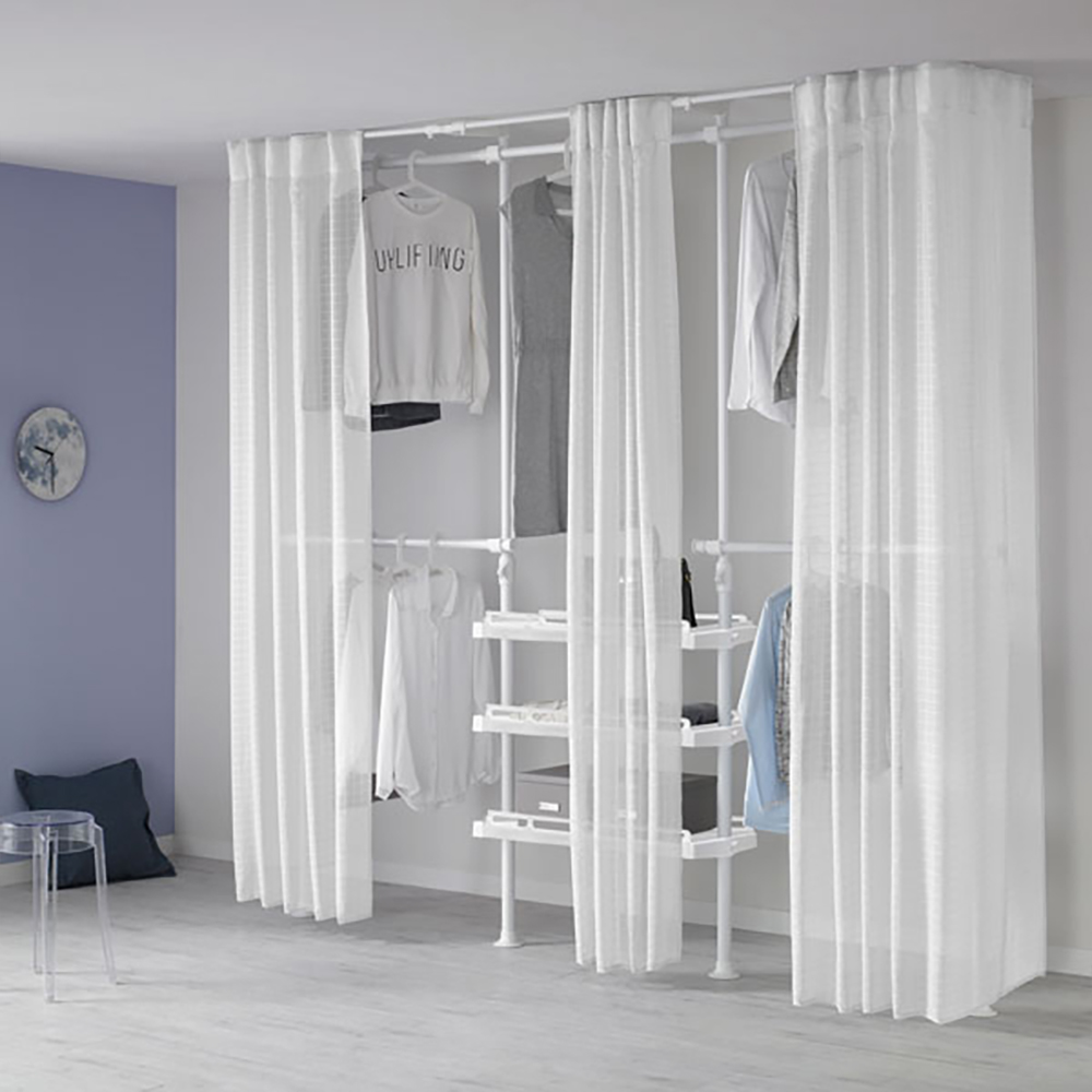 POOM | 왕자 네오스페이스(어바웃 드레스룸 4P 밀폐선반형) 체크시스루