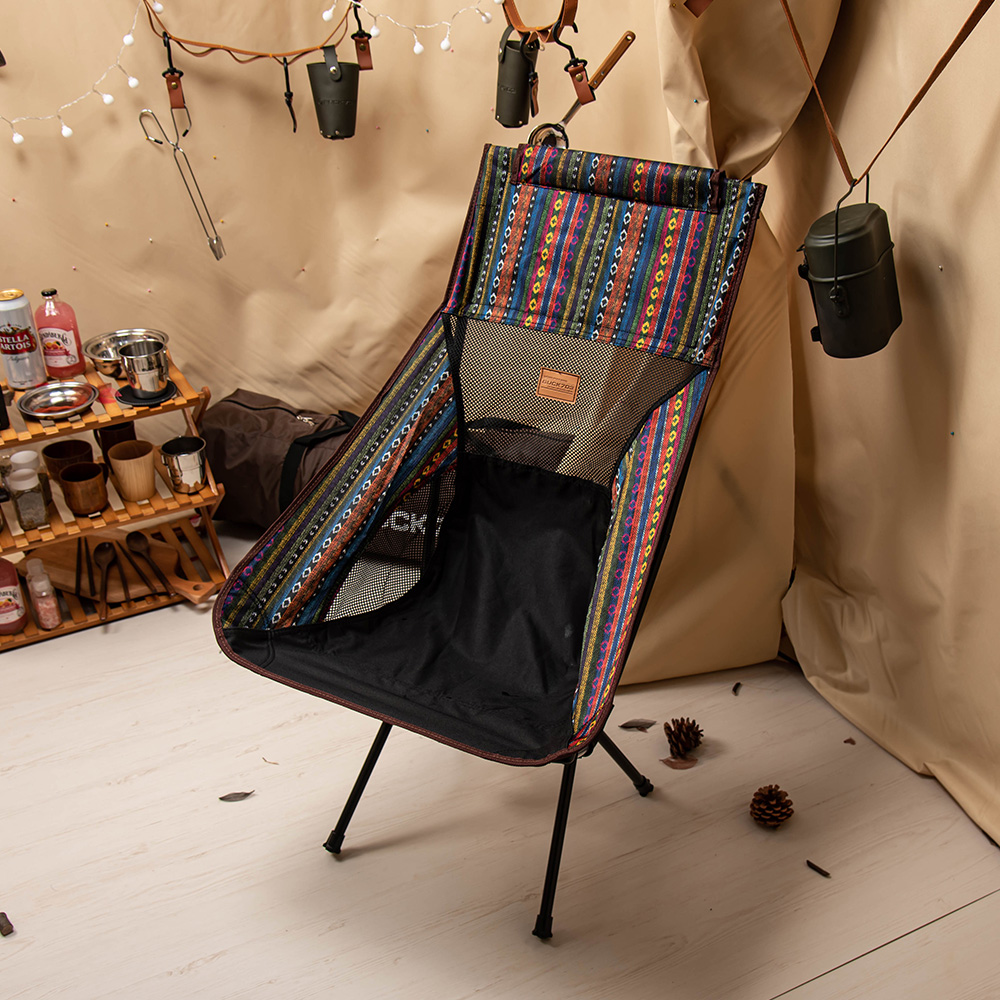 POOM | BUCK703 페어아일 대형 초경량 캠핑의자 2P+가방포함