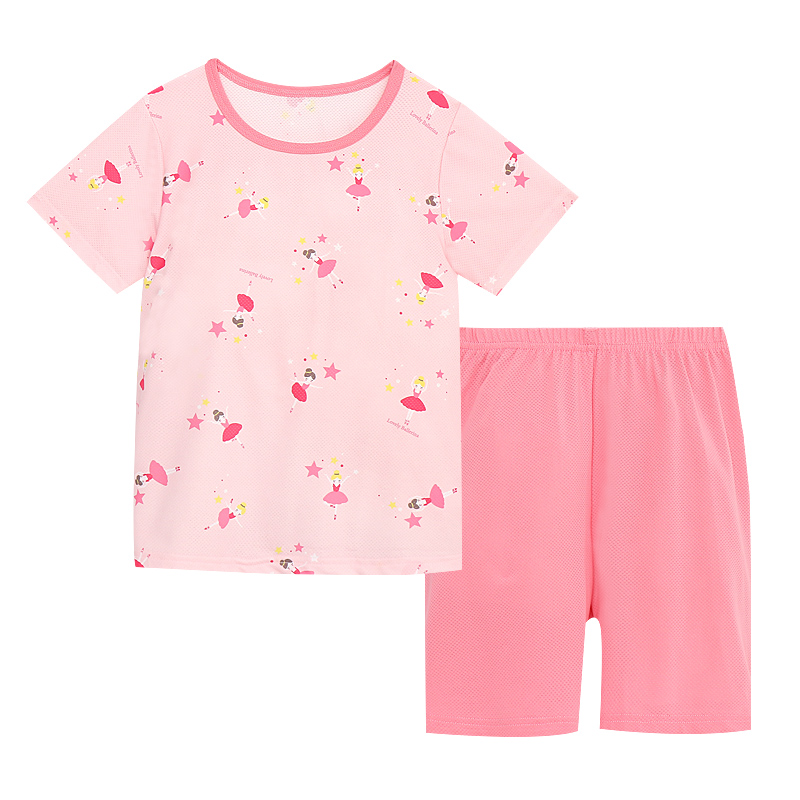 POOM | 여아 폴리메쉬 5부 상하세트 2호 PK