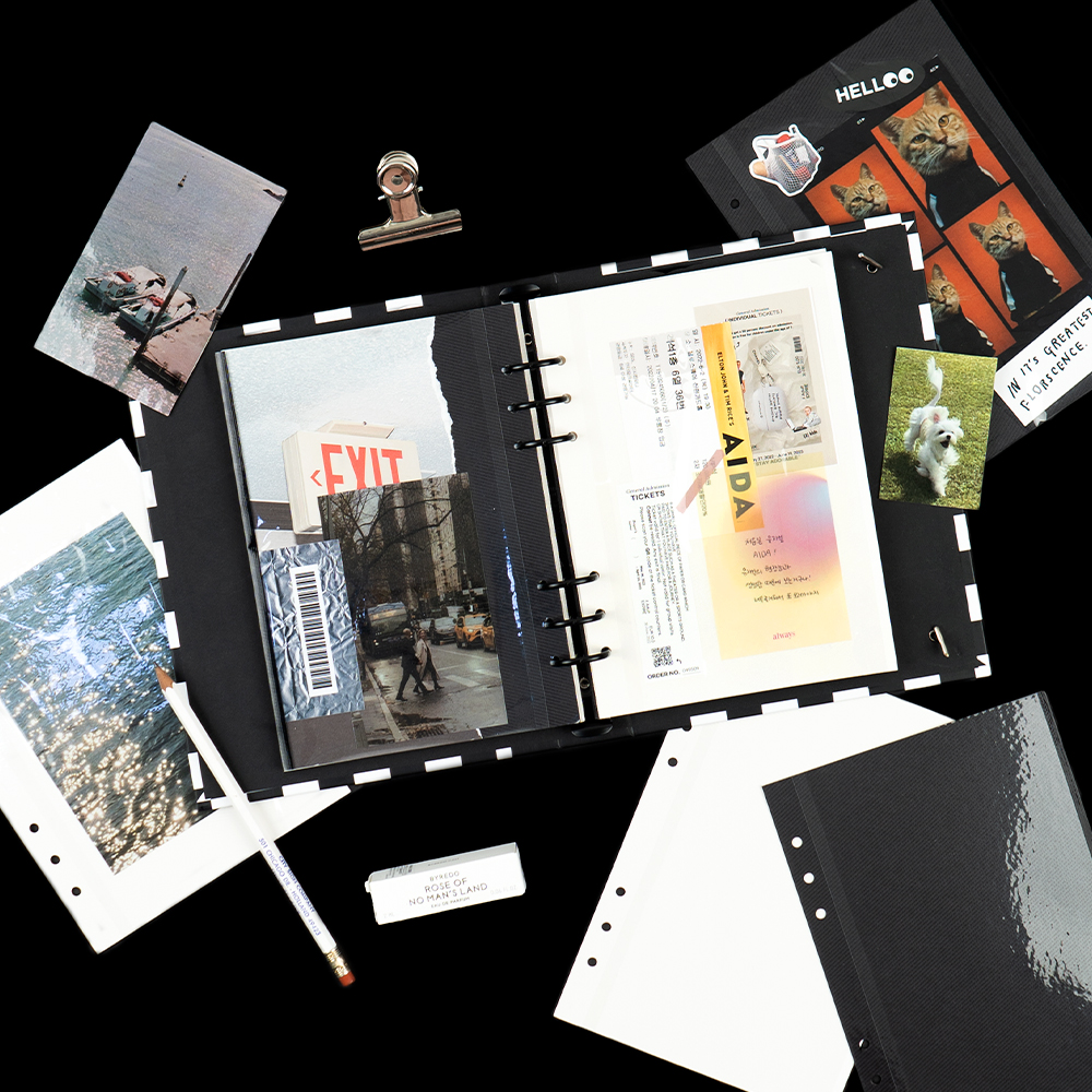 POOM | 루카랩 A5 6공 접착식 앨범 양면 리필속지 10매 세트