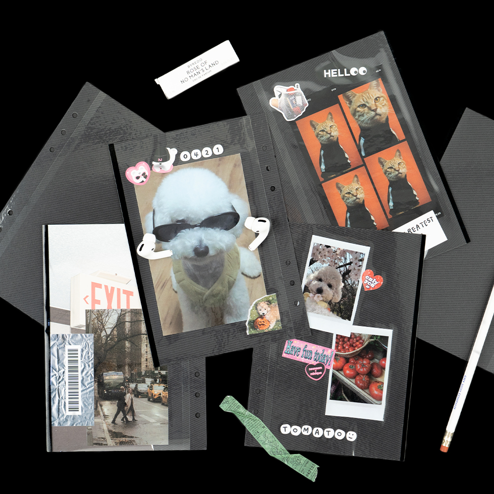 POOM | 루카랩 A5 6공 접착식 앨범 양면 리필속지 10매 세트