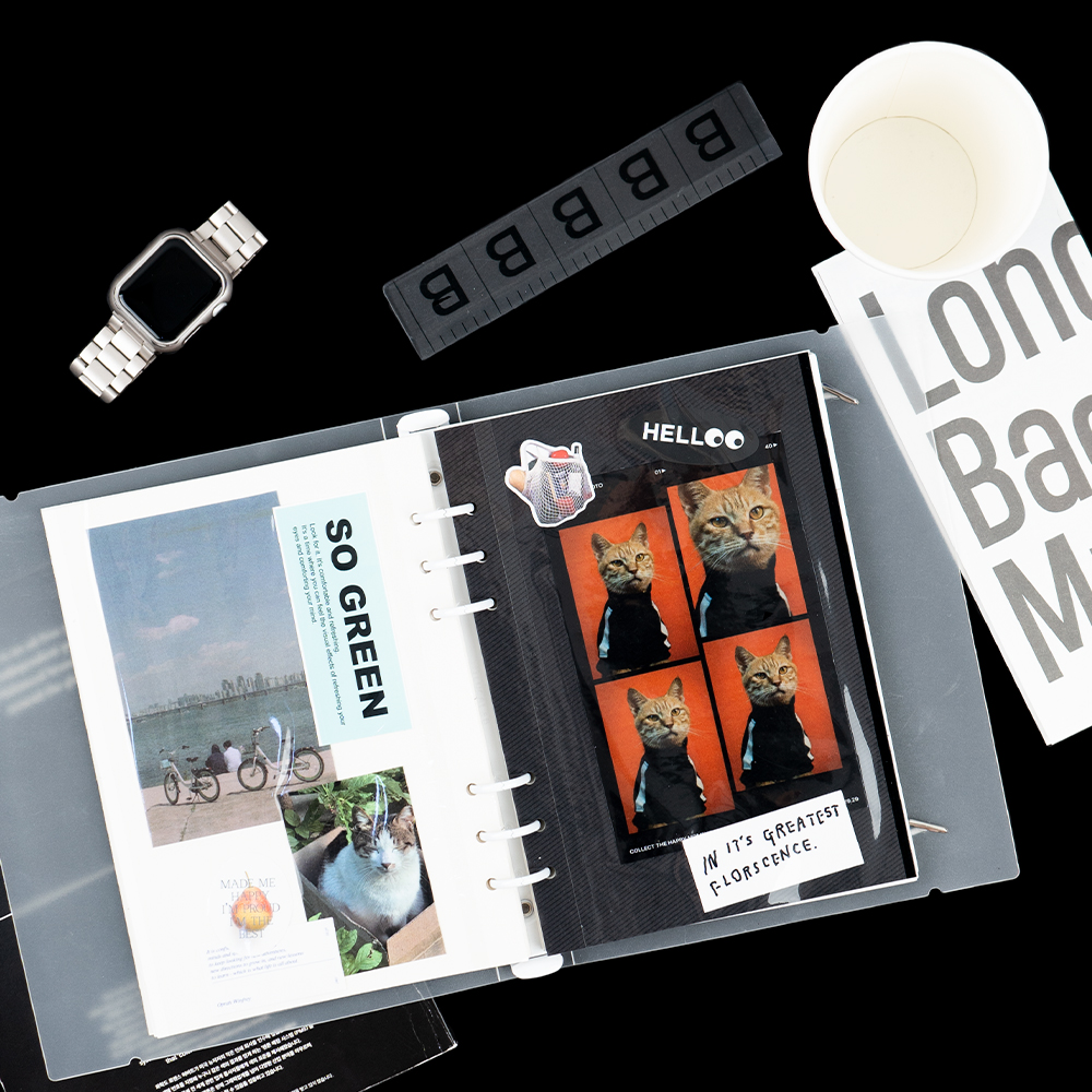 POOM | 루카랩 A5 6공 접착식 앨범 양면 리필속지 10매 세트