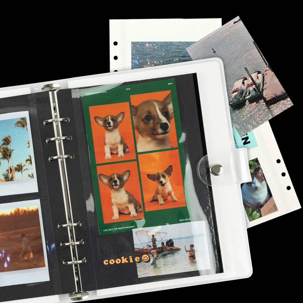 POOM | 루카랩 A5 6공 접착식 앨범 양면 리필속지 10매 세트