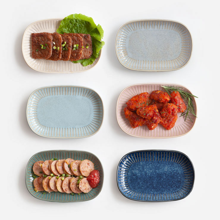 POOM | 니코트 Everyday collection 둥근사각접시 6P세트