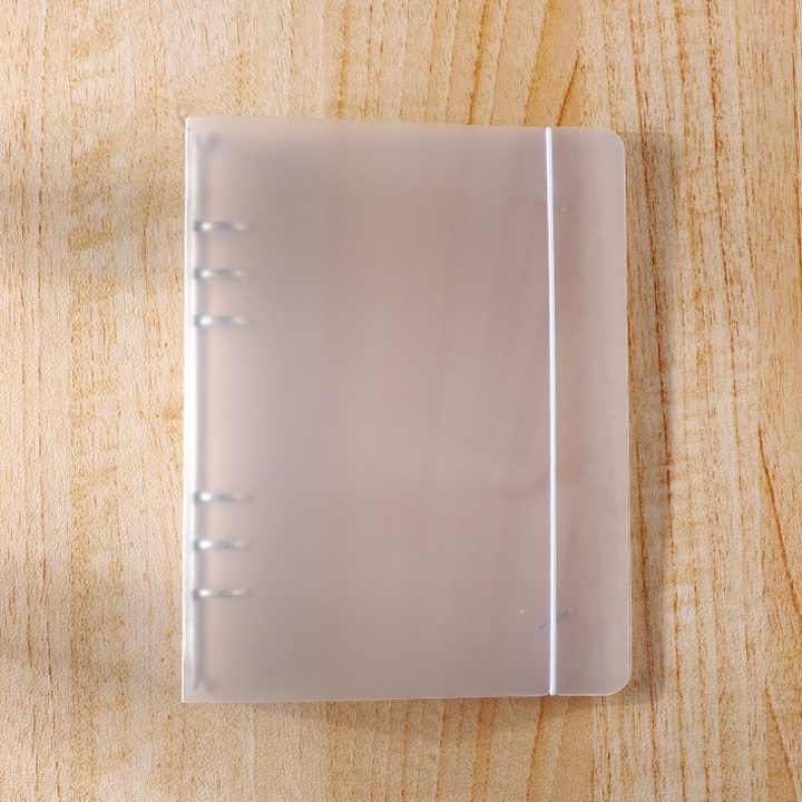 POOM | [호사] 심플 스크랩 A5 6공 반투명 바인더 커버